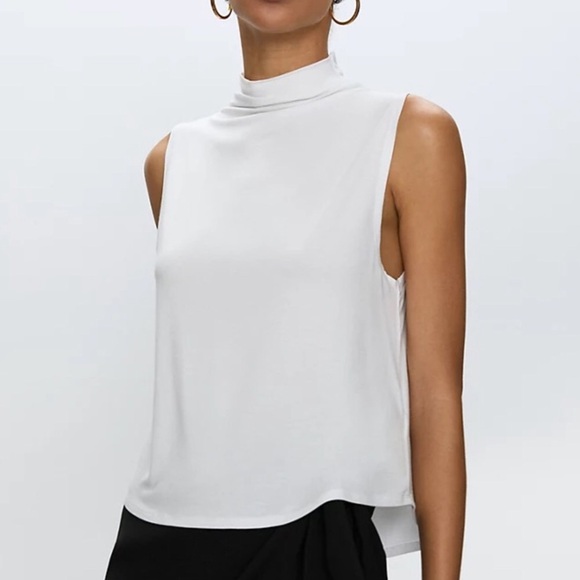 Aritzia | Tops | Aritzia Babaton Small Vince Tank Mock Turtleneck ...